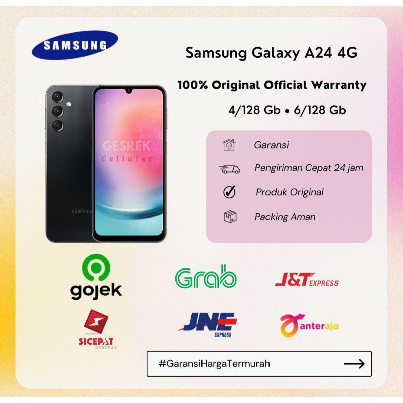 Jual Samsung A24 8/128 NFC - Garansi RESMI | Shopee Indonesia