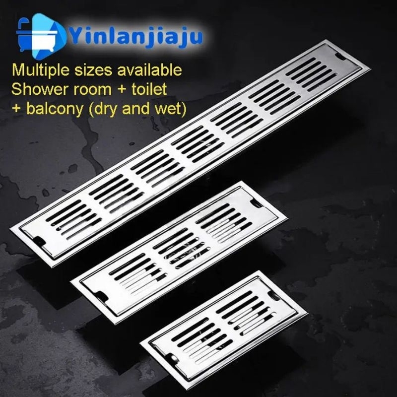 Jual PROMO!! Floor drain Panjang Stainless SUS 304 panjang 20 , 30 dan 60 CM saringan Got Q62 ...