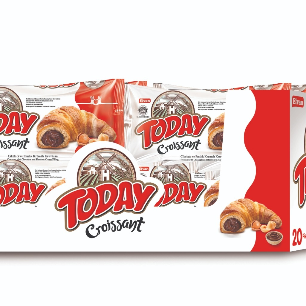 Jual Roti Turkey Turki Elvan Today Croissant 55gr /pcs Oleh Oleh Haji ...