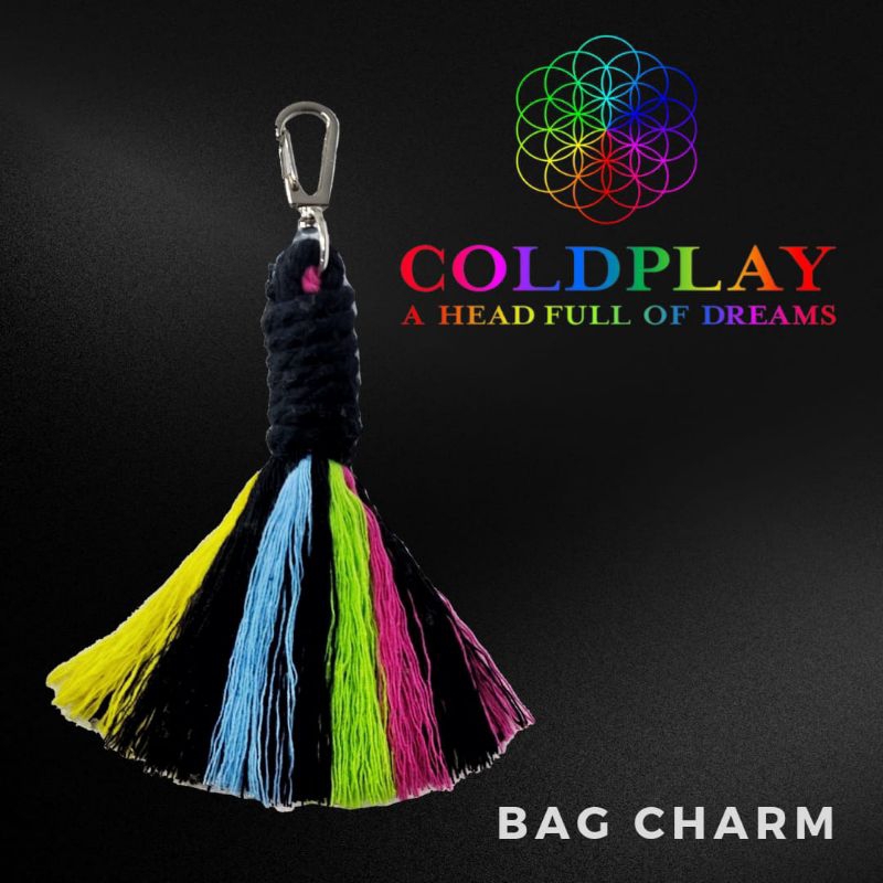 Jual Bag Charm Coldplay Aksesoris Tas Konser Coldplay A Head Full of ...