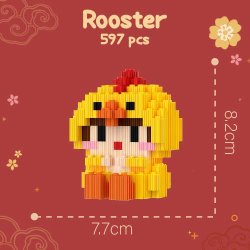 Jual BLOCK CITY NANO BLOCK 12 SHIO SERIES / 12 Chinese Zodiac / BRICKS ...