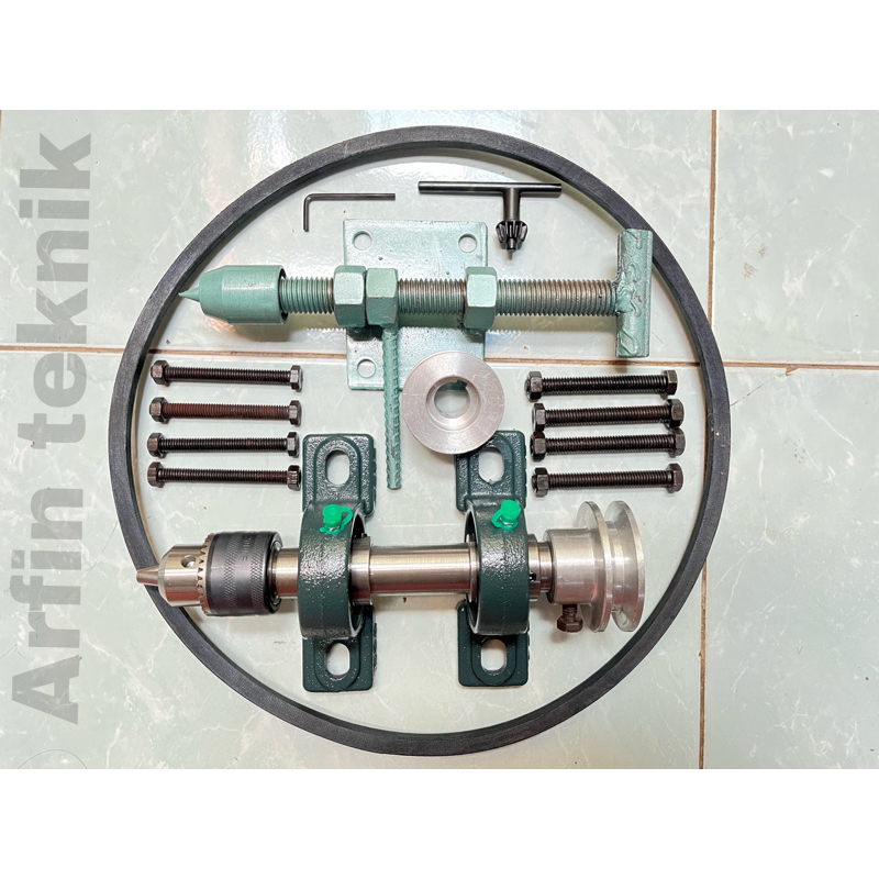 Jual As Chuck As Bubut Lengkap Dengan Kepala Bor 1 set | Shopee Indonesia