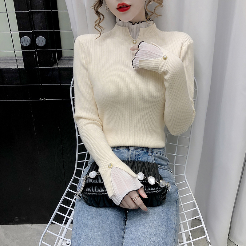 Jual AJW Atasan Korean Style Turtleneck Lengan Panjang Rajut Import Premium Xi | Korean Dress ...