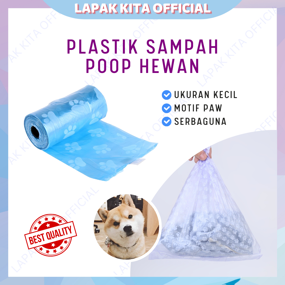 Jual Poop bag kantong sampah plastik kotoran hewan kucing anjing ...