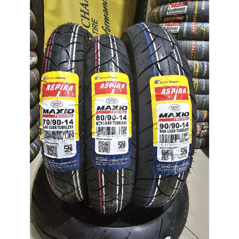 Jual Ban Luar Aspira maxio techno ring 14 70/90 14 , 80/90 14 ,90/90 14 gratis pentil untuk ...