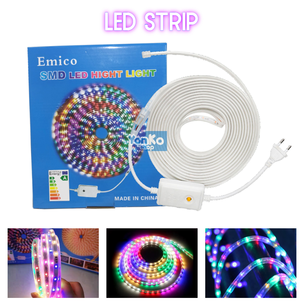 Jual Emico Lampu Selang LED Strip Flexible Light 7 meter Waterproof SMD ...