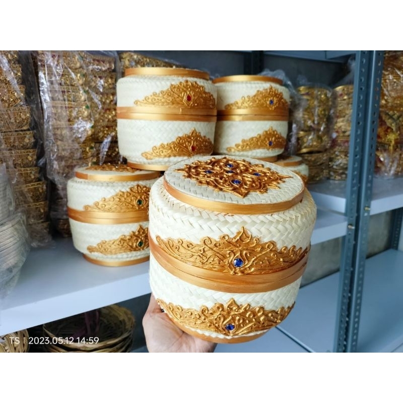 Jual Keben Bambu Lukis Prada Gold size mini 18 cm | Shopee Indonesia