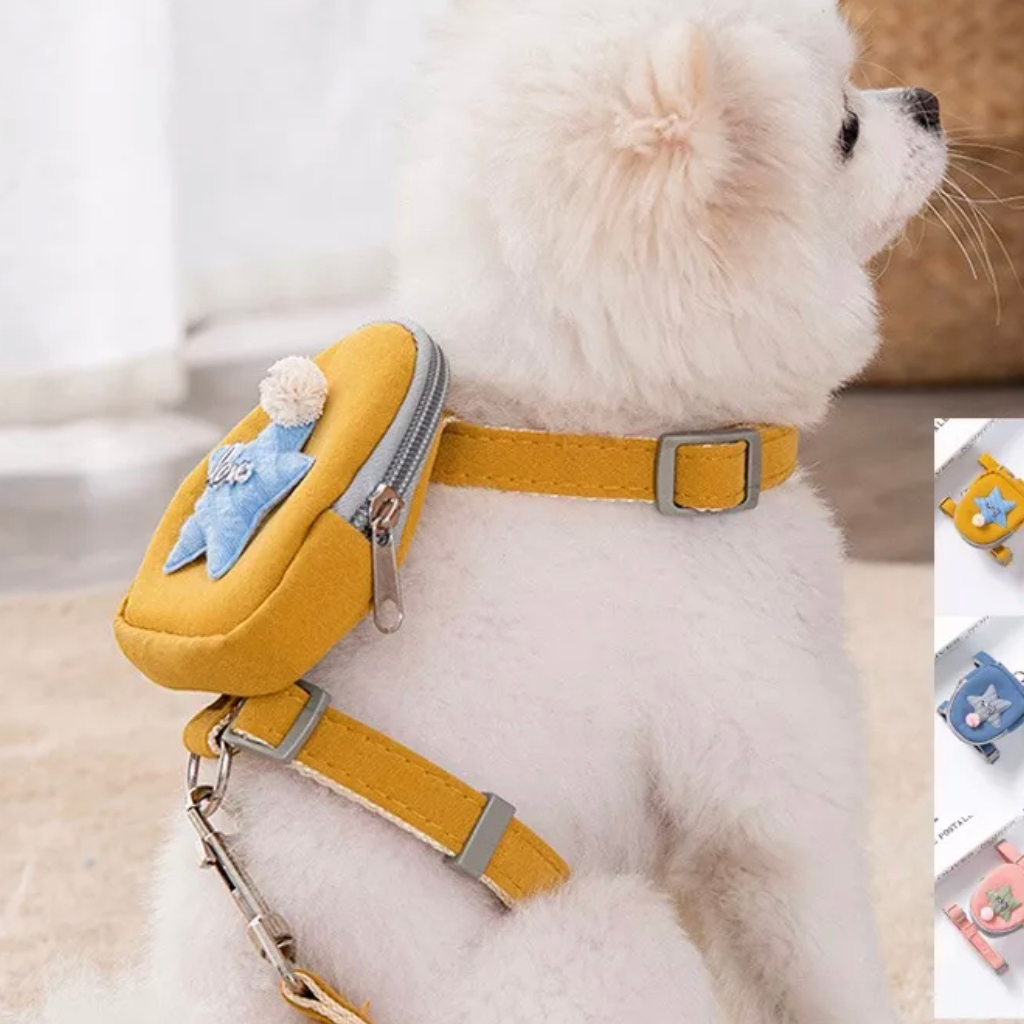 Jual TAS HARVEST - Tas Harness Anjing Kucing Leash Tali Tuntun Tas Dog ...