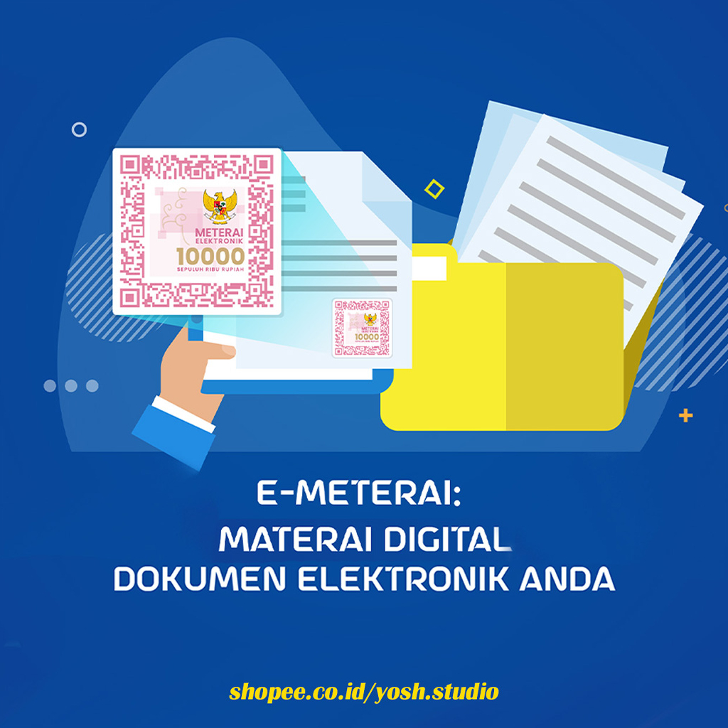 Jual E-Meterai atau Meterai Elektronik Valid dari Peruri dan Tanda ...