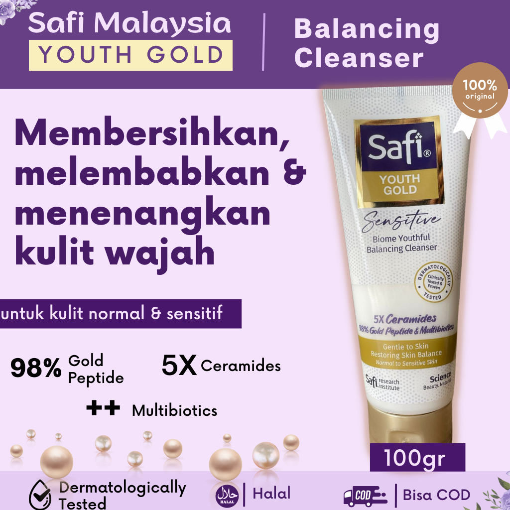 Jual Safi Facial Wash Balancing Cleanser Sabun Muka kulit sensitive ...
