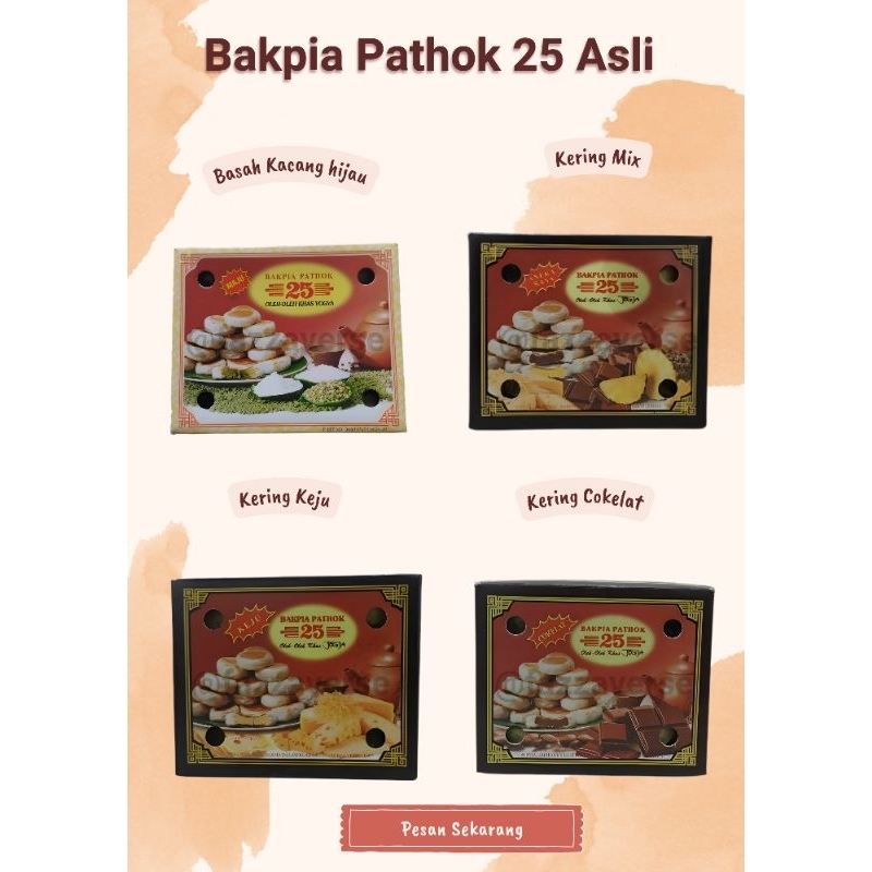 Jual Bakpia Pathok 25 Asli Oleh Oleh Khas Jogja | Shopee Indonesia