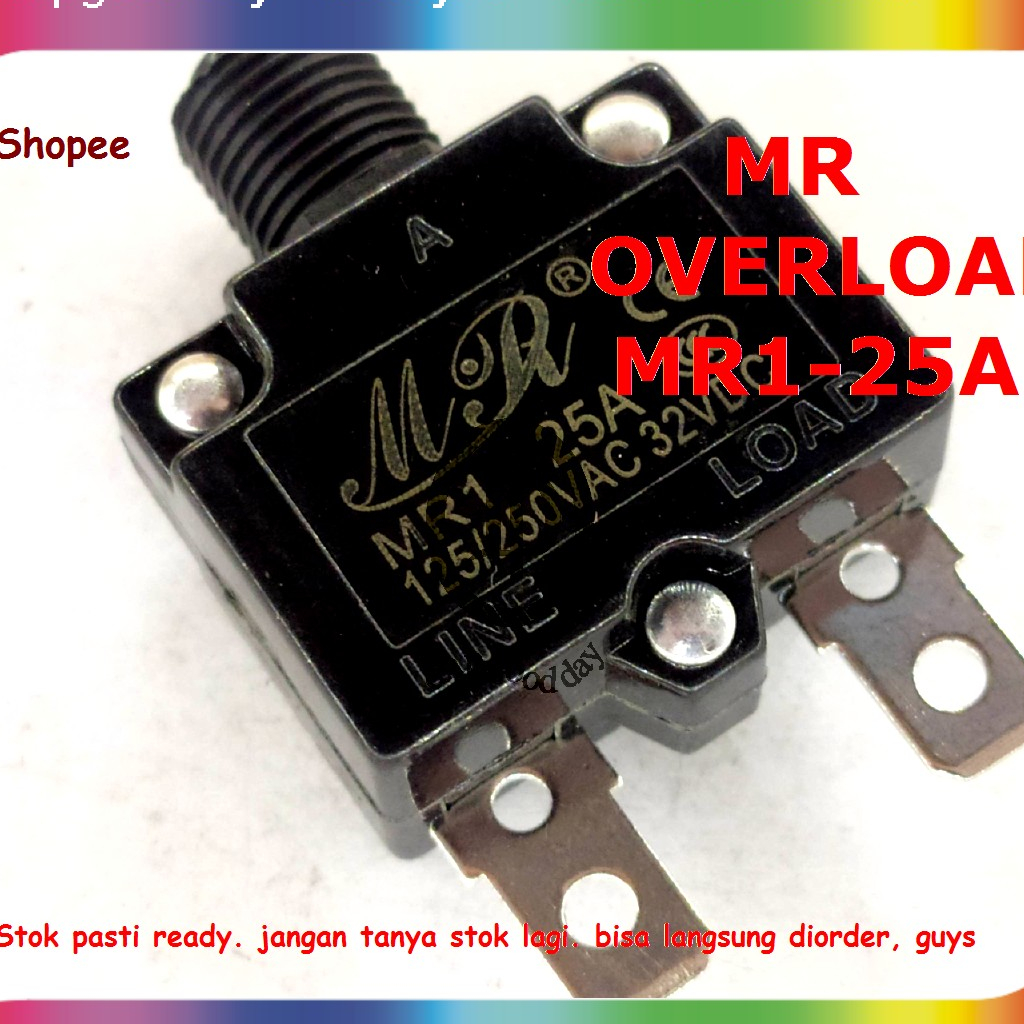 Jual Switch 25a Mini Thermal Overload Protek Jet Pompa Sible | Shopee ...