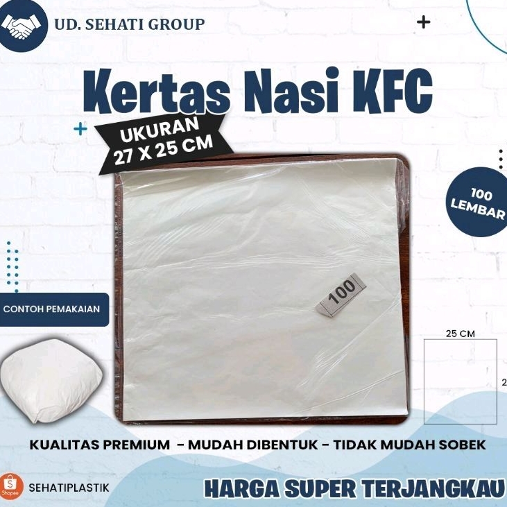 Jual Kertas Nasi Kfc, Kertas bungkus nasi | Shopee Indonesia