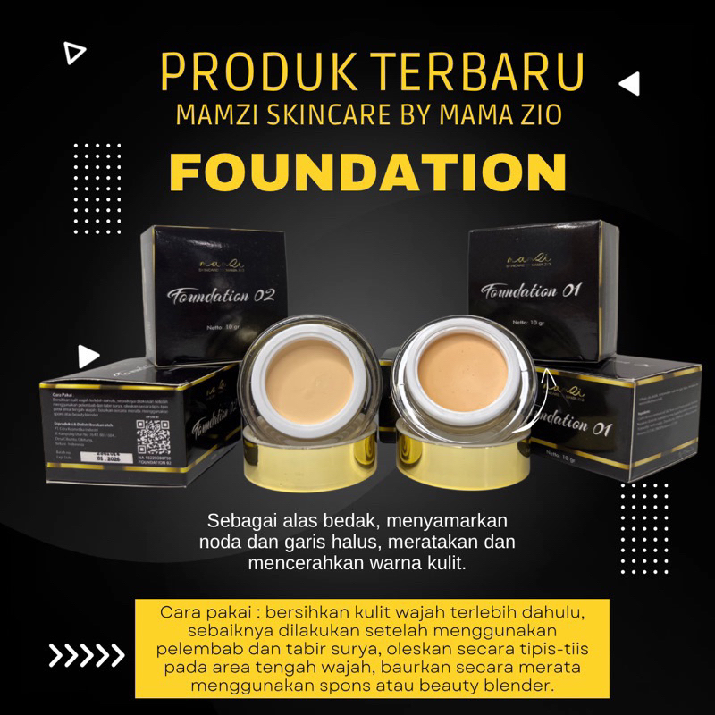 Jual MAMZI SKINCARE BY MAMA ZIO FOUNDATION ISI 10 GRAM | Shopee Indonesia