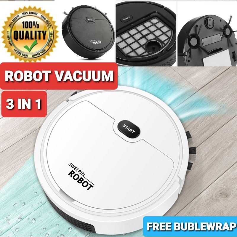 Jual SMART SWEEPING ROBOT 3 IN 1 SAPU PENYEDOT DEBU PEL PEMBERSIH DEBU LANTAI ROBOT VACUUM ...