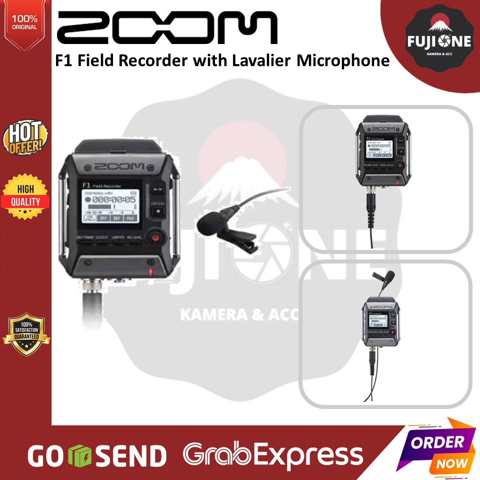 Jual Zoom F1 LP Field Recorder with Lavalier Microphone | Shopee Indonesia