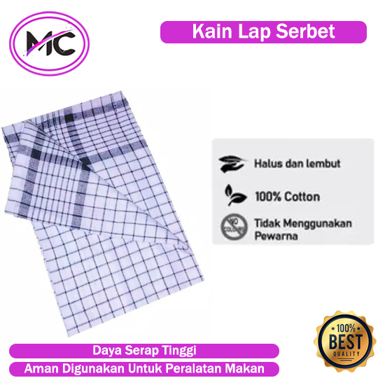 Jual Kain Lap Dapur Kain Katun Serbet Cotton Well Piring Lap Tangan ...