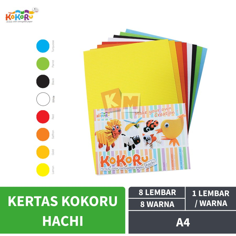 Jual Corrugated Paper / Kertas Bergelombang Kokoru Hachi A4 | Shopee ...