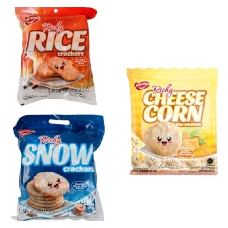 Jual Naraya Richy Snow Crackers dan Richy Rice / Krakers Beras Rasa ...