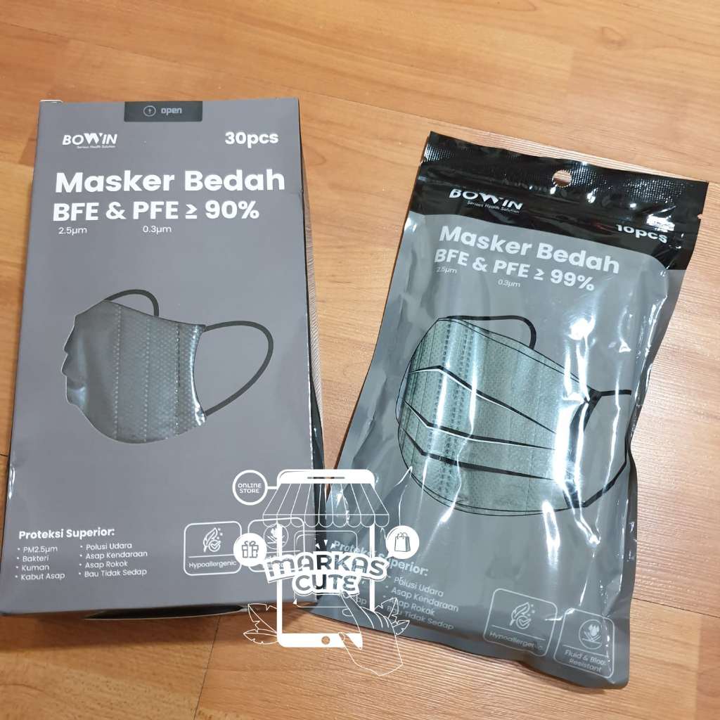 Jual BOWIN MASKER BEDAH ~ NEW PACKAGING!!! (Masker Medis/Surgical ...