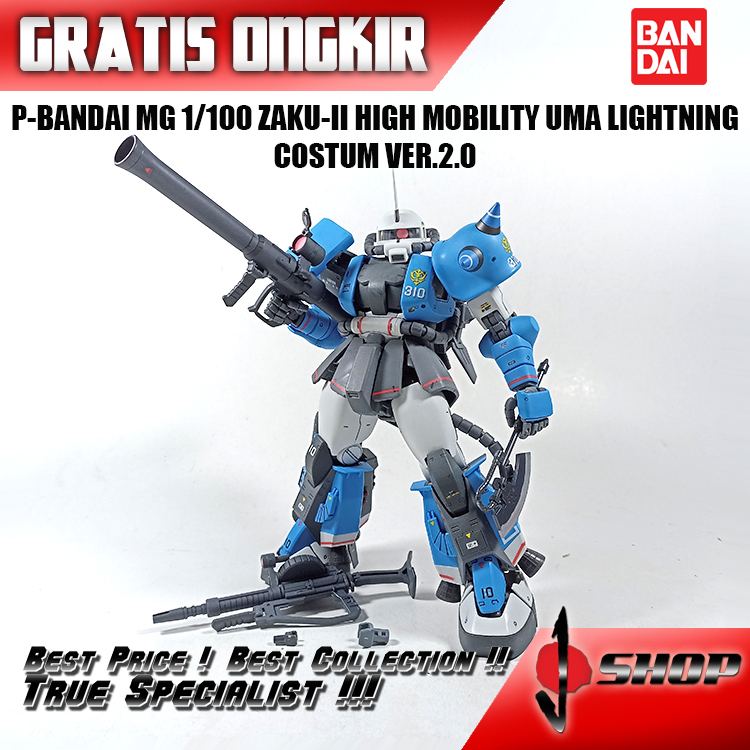 Jual P-BANDAI MG 1/100 ZAKU-II HIGH MOBILITY UMA LIGHTNING VER.2.0 ...