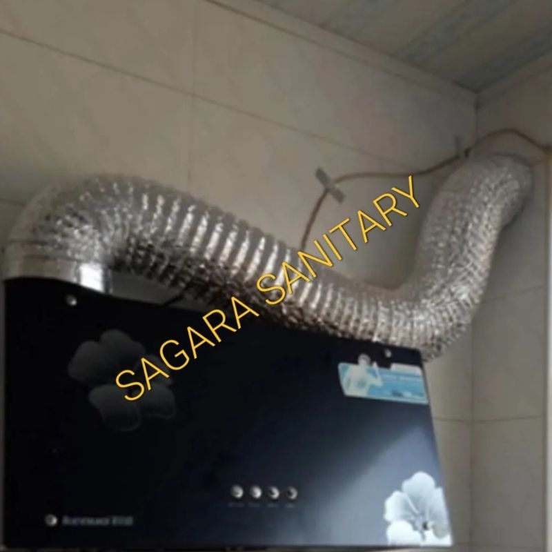 Jual pipa cookerhood 6 in flexible ducting tahan panas / selang exhaust ...