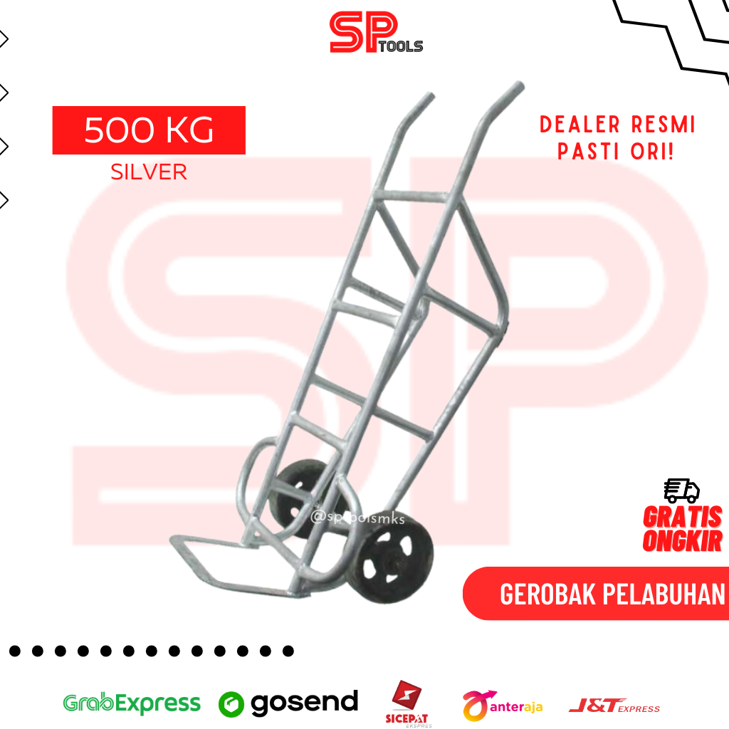 Jual TROLI TROLLY TROLLEY LORI ANGKUT BARANG GEROBAK PELABUHAN 500KG ...