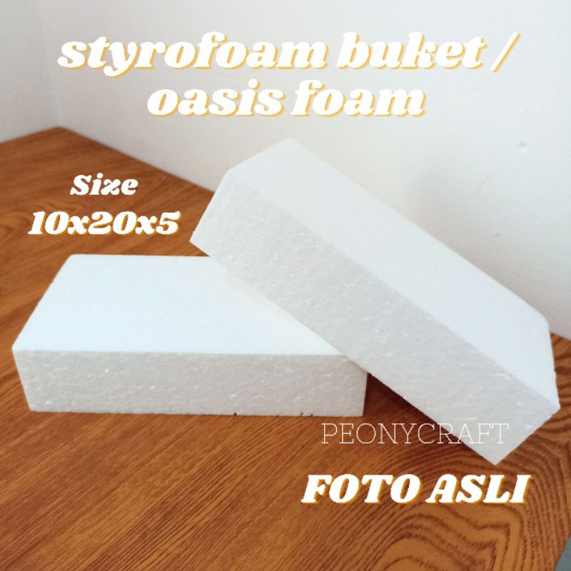 Jual ( 3 PCS ) STYROFOAM BUKET / GABUS UNTUK BUKET | Shopee Indonesia