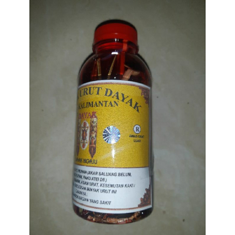 Jual minyak urut dayak kemasan botol plastik isi 200ml ASLI BERHOLOGRAM ...