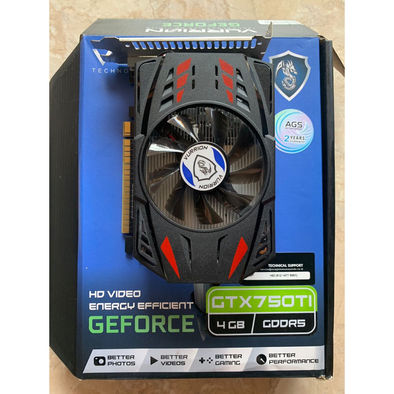 Jual For sale VGA VURRION GTX 750 TI 4GB GDDR5 like new NORMAL NO KENDALA | Shopee Indonesia