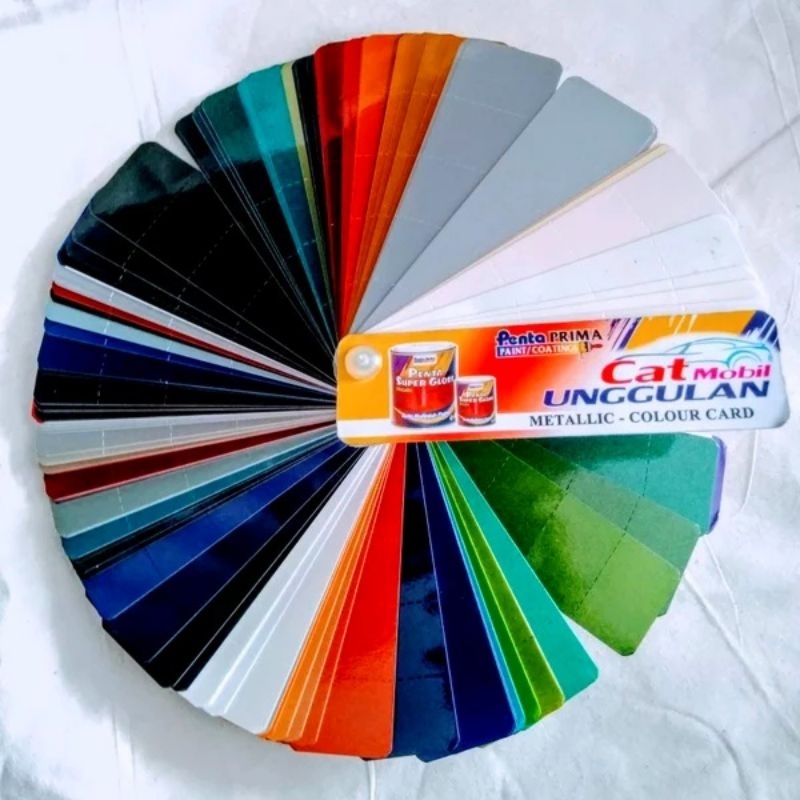 Jual Kartu Warna Cat Penta Super Gloss Metallic Metalik Metalic ...