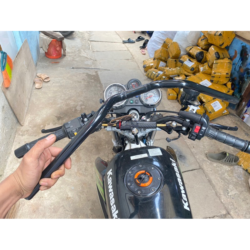 Jual STANG STIR NINJA SS NINJA R HITAM TEBAL PRESISI | Shopee Indonesia