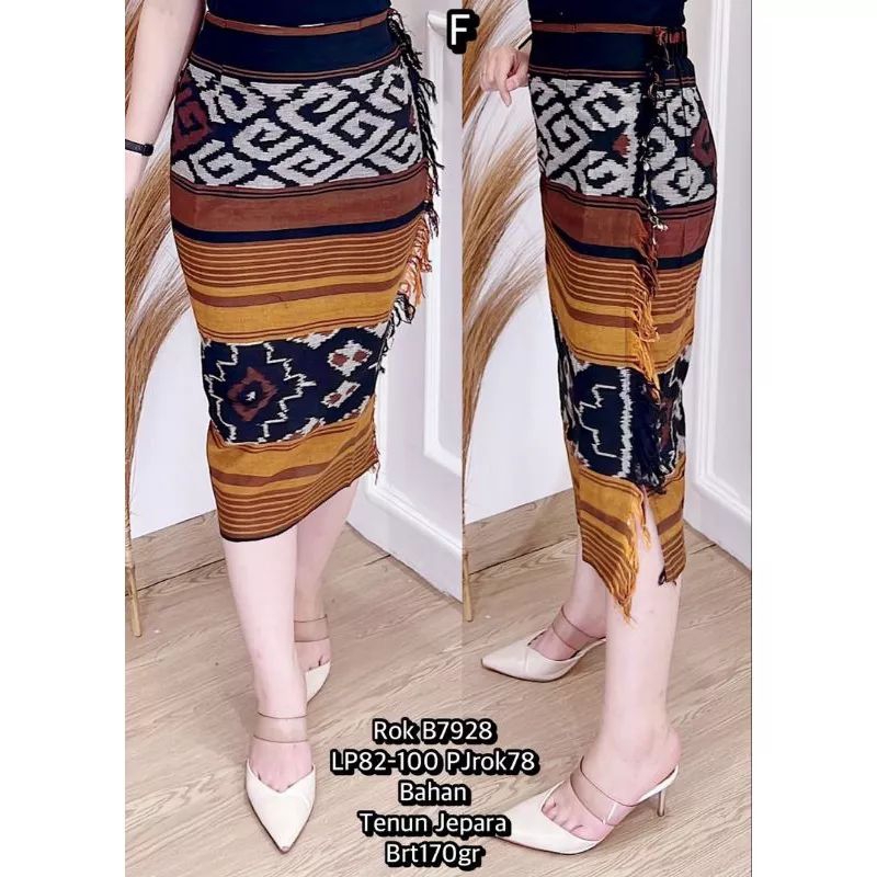 Jual ROK TENUN 7/8 ROK KERJA WANITA, RUMBAI SAMPING | Shopee Indonesia