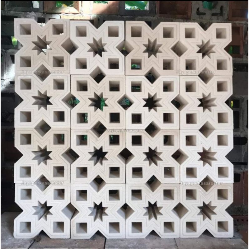 Jual Roster beton putih modern melati(20×20) | Shopee Indonesia