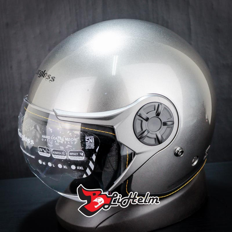 Jual HELM CARGLOSS RETRO YRM GHOTIC SILVER MET | MICROLOCK SYSTEM | YR ...