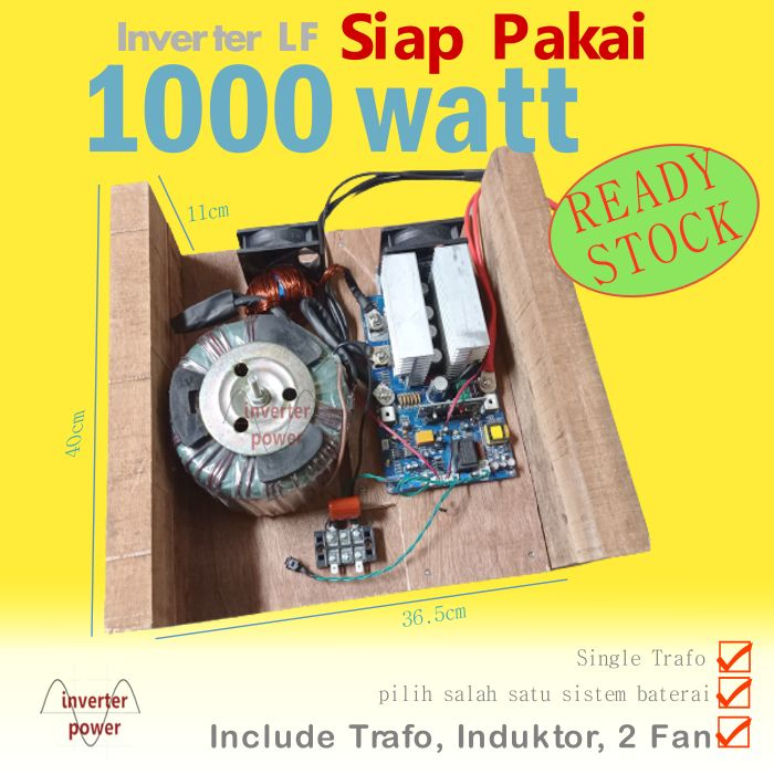 Jual 1000W 48V Inverter low frekuensi 8 mosfet siap pakai lengkap Trafo ... Jual 1000W 48V Inverter low frekuensi 8 mosfet siap pakai lengkap Trafo ...