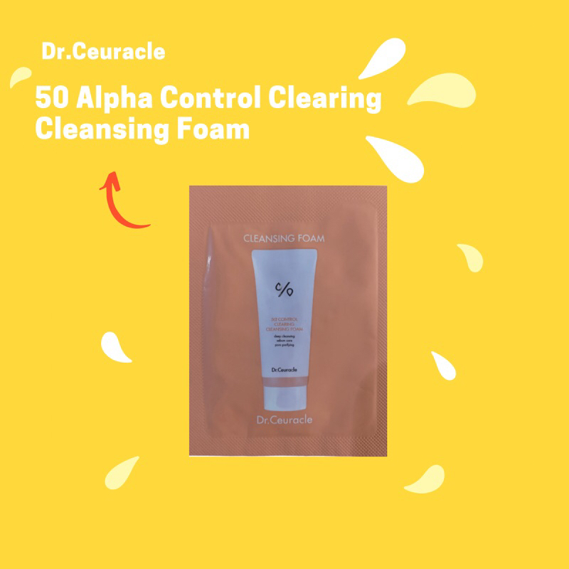 Jual 50 Alpha Control Clearing Cleansing Foam 2ml | Shopee Indonesia