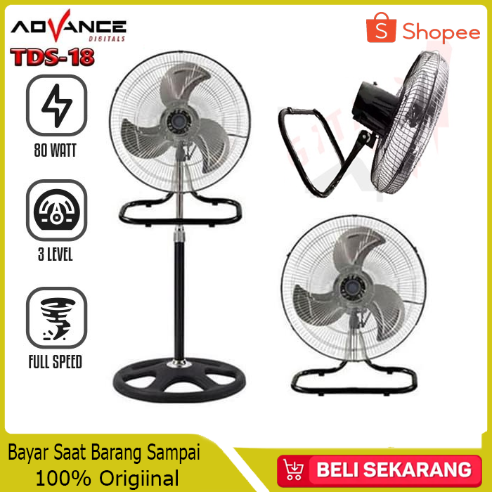 Jual KIPAS ANGIN ADVANCE TDS-18 TORNADO FAN 3 IN 1 18 INCH | Shopee ...
