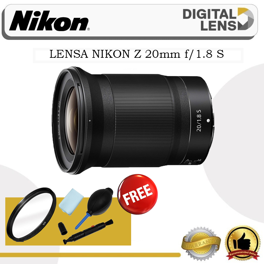 Jual LENSA NIKON Z 20mm f/1.8 S / NIKKOR Z 20MM F1.8 S | Shopee Indonesia