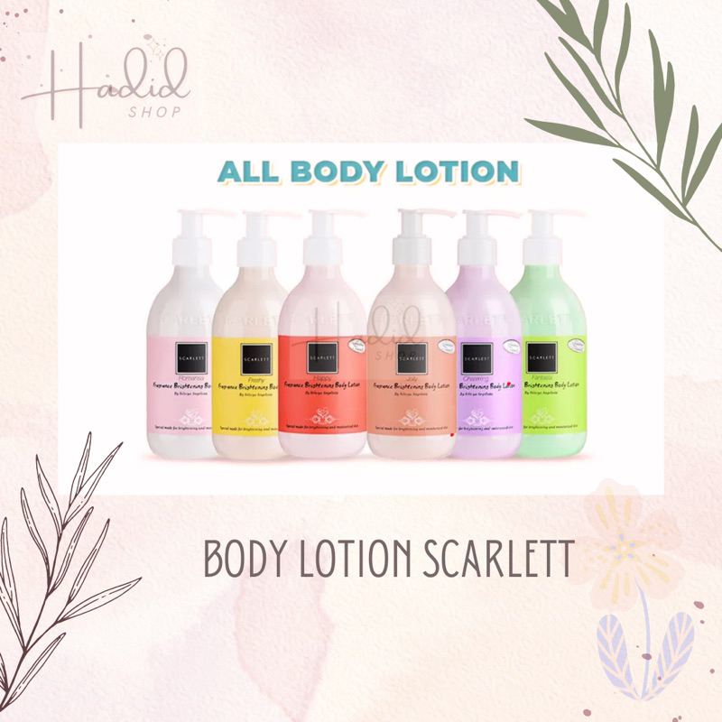 Jual Scarlett Fragrance Brightening Body Lotion / Whitening Body Lotion ...