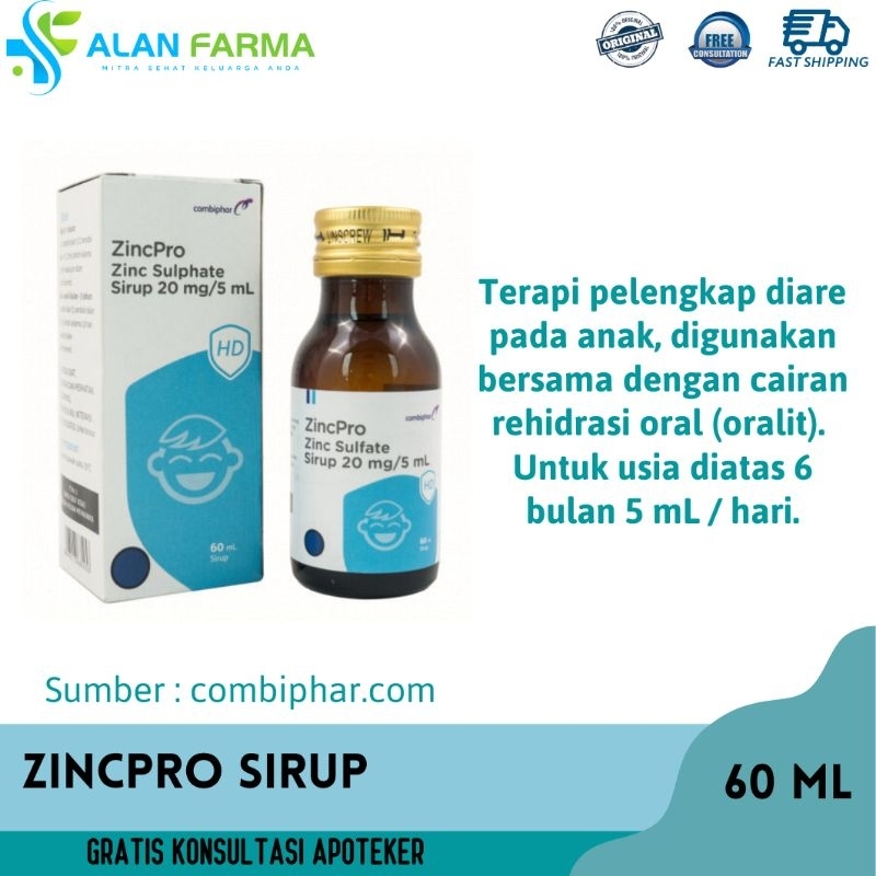 Jual Zincpro Sirup | Zink Sirup Anak dan Dewasa | Shopee Indonesia