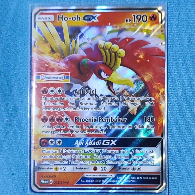 Jual Kartu Pokemon Tcg Promo Ho-oh GX Indomaret - 005/SM-P | Shopee Indonesia