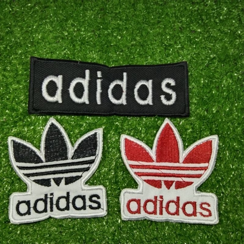 Jual Patch bordir Adidas/emblem jahit logo adidas | Shopee Indonesia