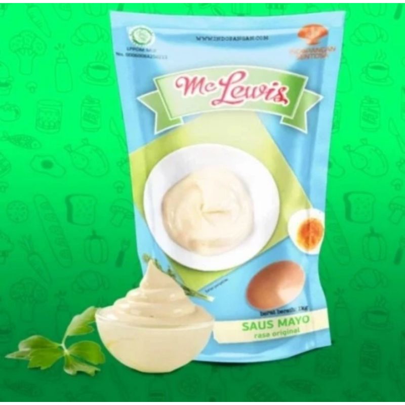 Jual Mc Lewis Saus Mayo rasa Original Sauce 1kg | Shopee Indonesia