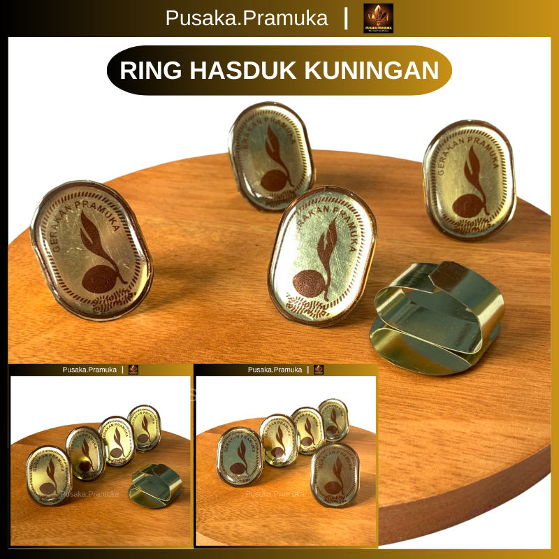 Jual Ring Hasduk Kacu Dasi Pramuka Untuk SD SMP SMA Bahan Kuningan ...