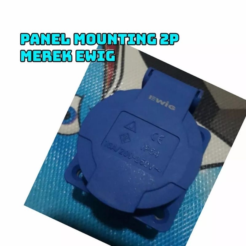 Jual STEKER EWIG E312 / PLUG MOUNTING MALE STEKER 2P 16A / 0steker stop kontak genset Ewig ...