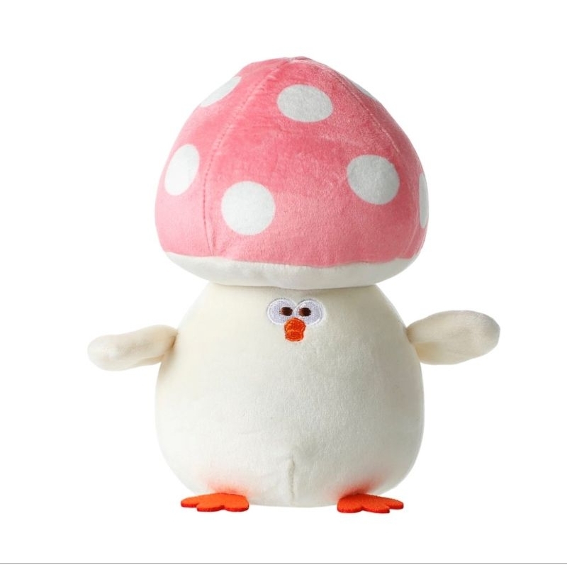 Jual MINISO OFFICIAL Mushroom chicken dundun plush toy / boneka bebek ...