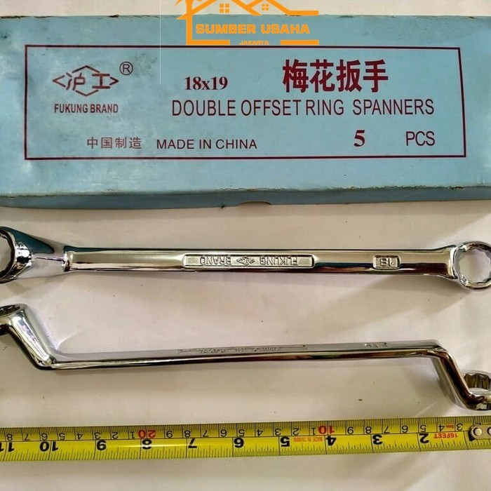 Jual Kunci Ring Fukung FK Double Ring Spanners Spana 10 x 11 10x11 BJA ...