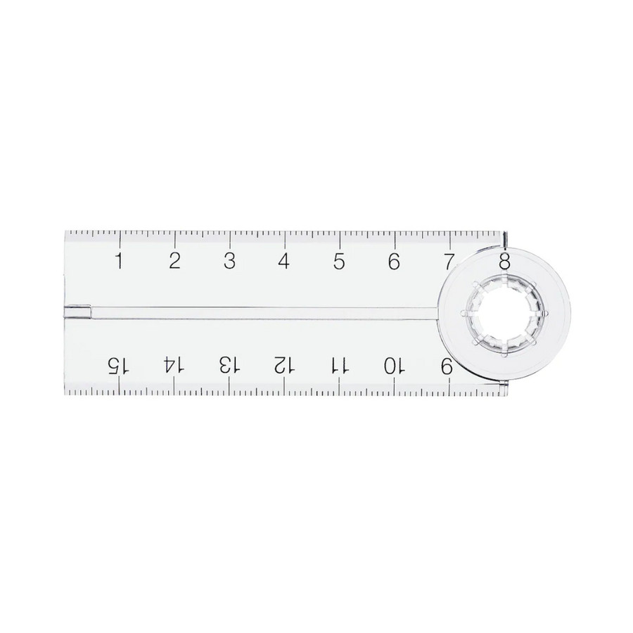 Jual Muji Mini Foldable Ruler 16cm Transparent Penggaris Lipat ...