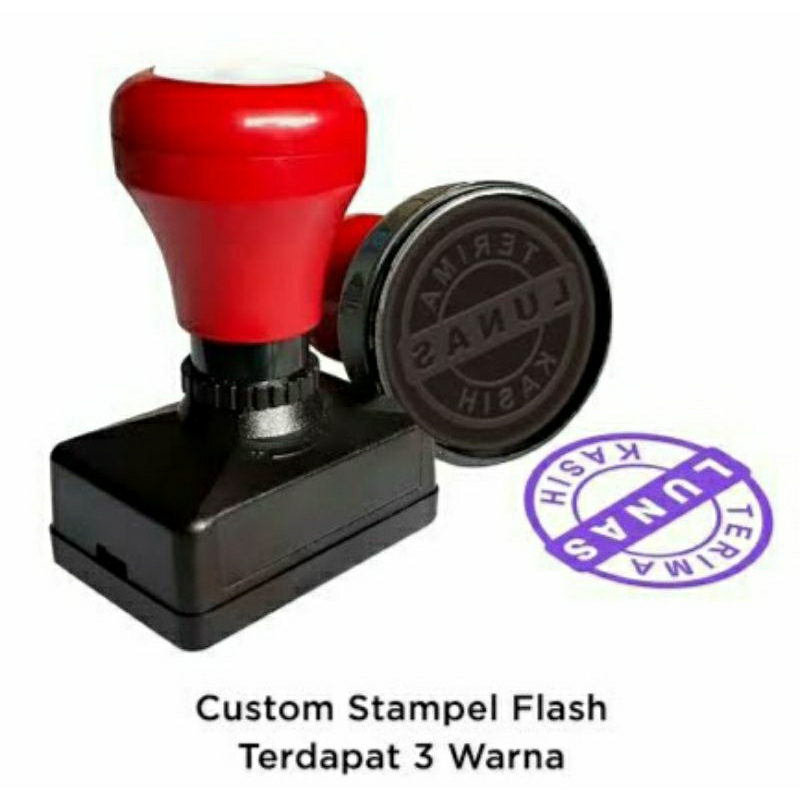 Jual Stempel Flash Otomatis Bulat | Shopee Indonesia